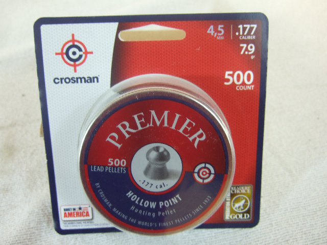 Crosman Premier .177 cal. Hollow Point Hunting Pellets 500 ct Award ...