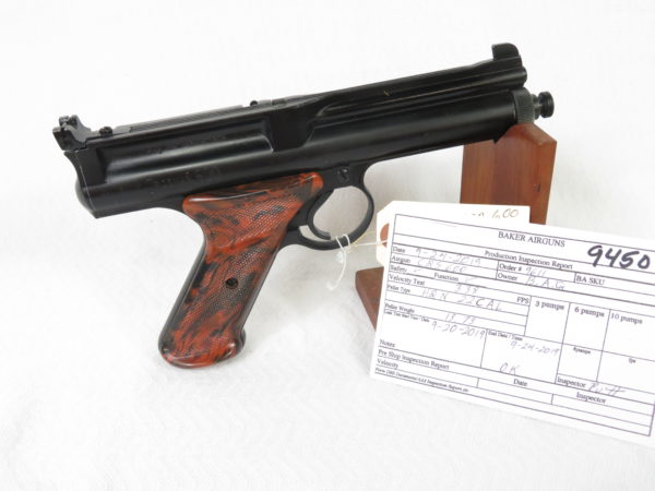 Crosman Model 600 CO2 Semi-Auto Pellet Pistol in Box SKU 9450 - Baker ...