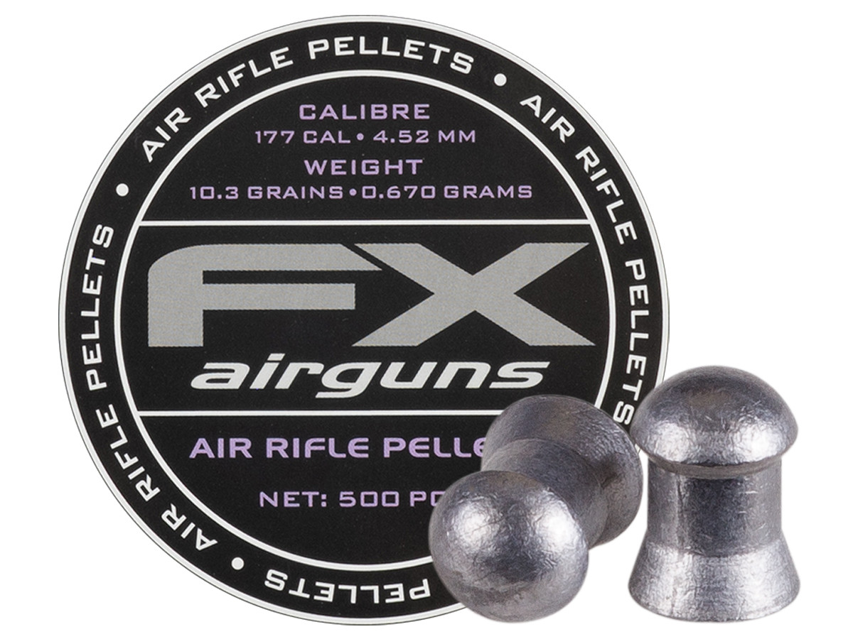FX Air Rifle Pellets 177 Cal 10 3 Grains Domed 500ct 4 52mm FX Air Rifle Pellets 177 Cal 10 3 Grains Domed 500ct 4 52mm