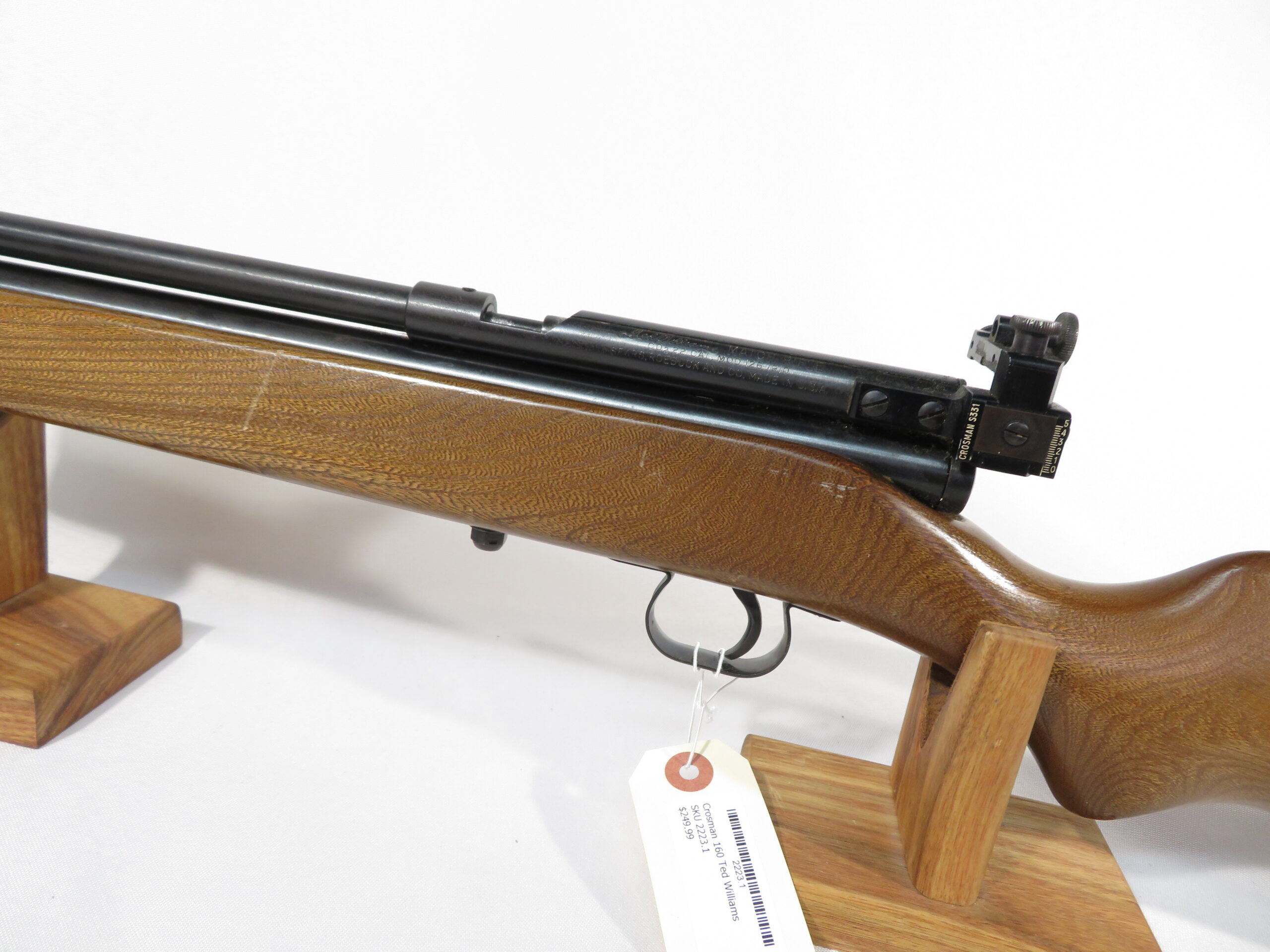 Ted Williams Match Rifle Crosman 160 CO2 Pellet Rifle w/ 5331 Peep ...