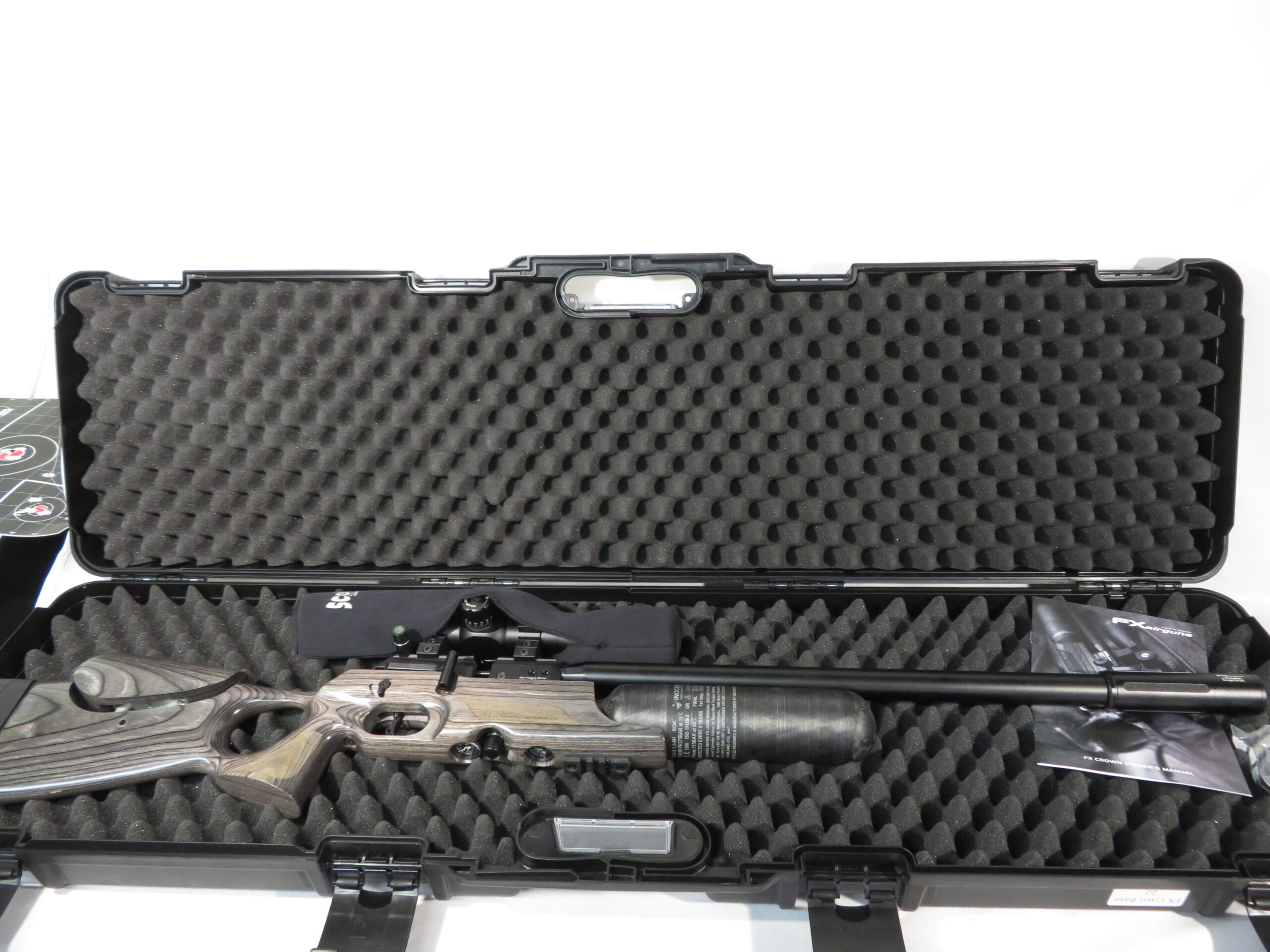 FX Crown Mk II PCP Air Rifle .22 cal Gray Laminate Stock Used - Baker ...