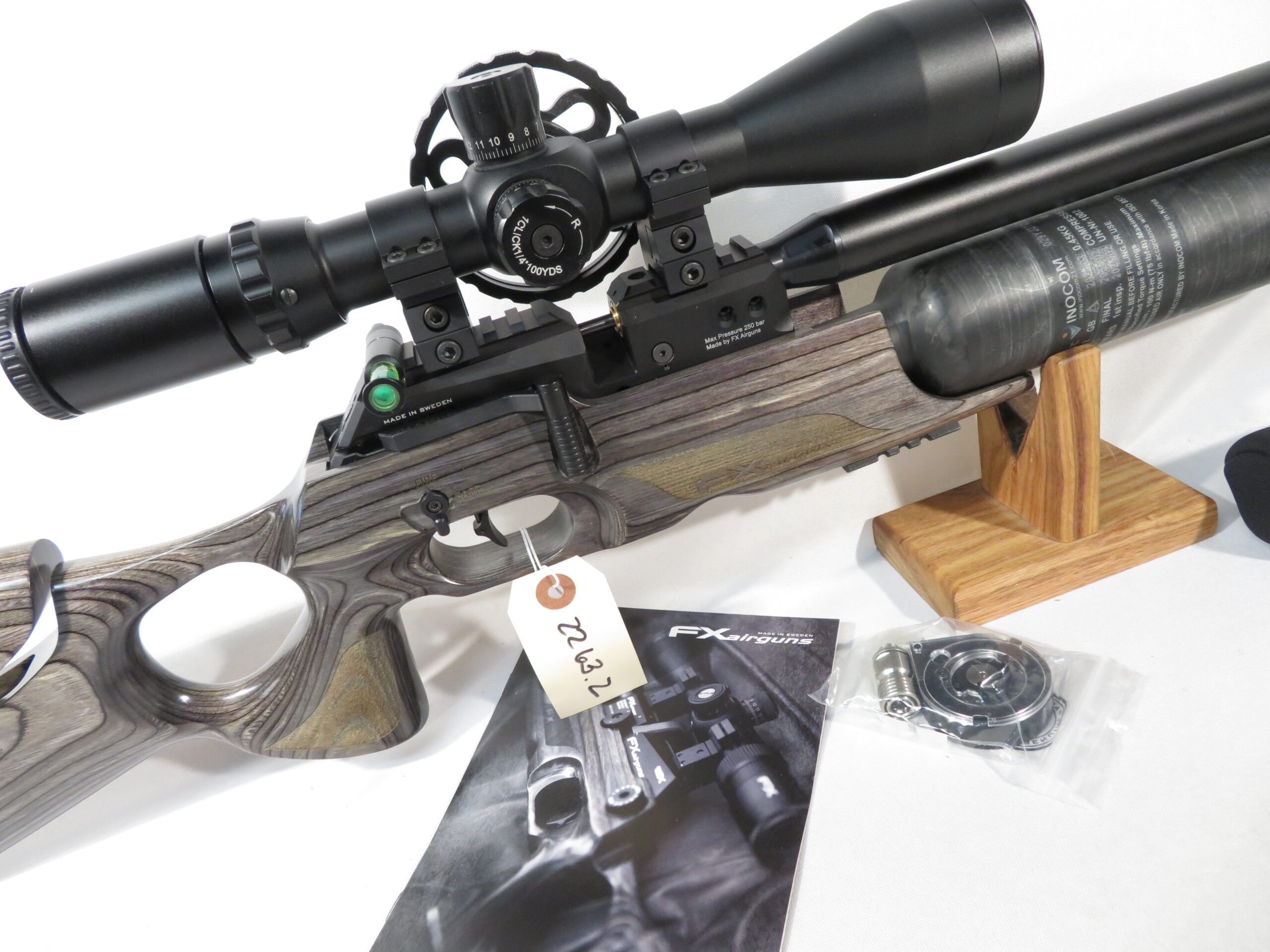 FX Crown Mk II PCP Air Rifle .22 cal Gray Laminate Stock Used - Baker Airguns