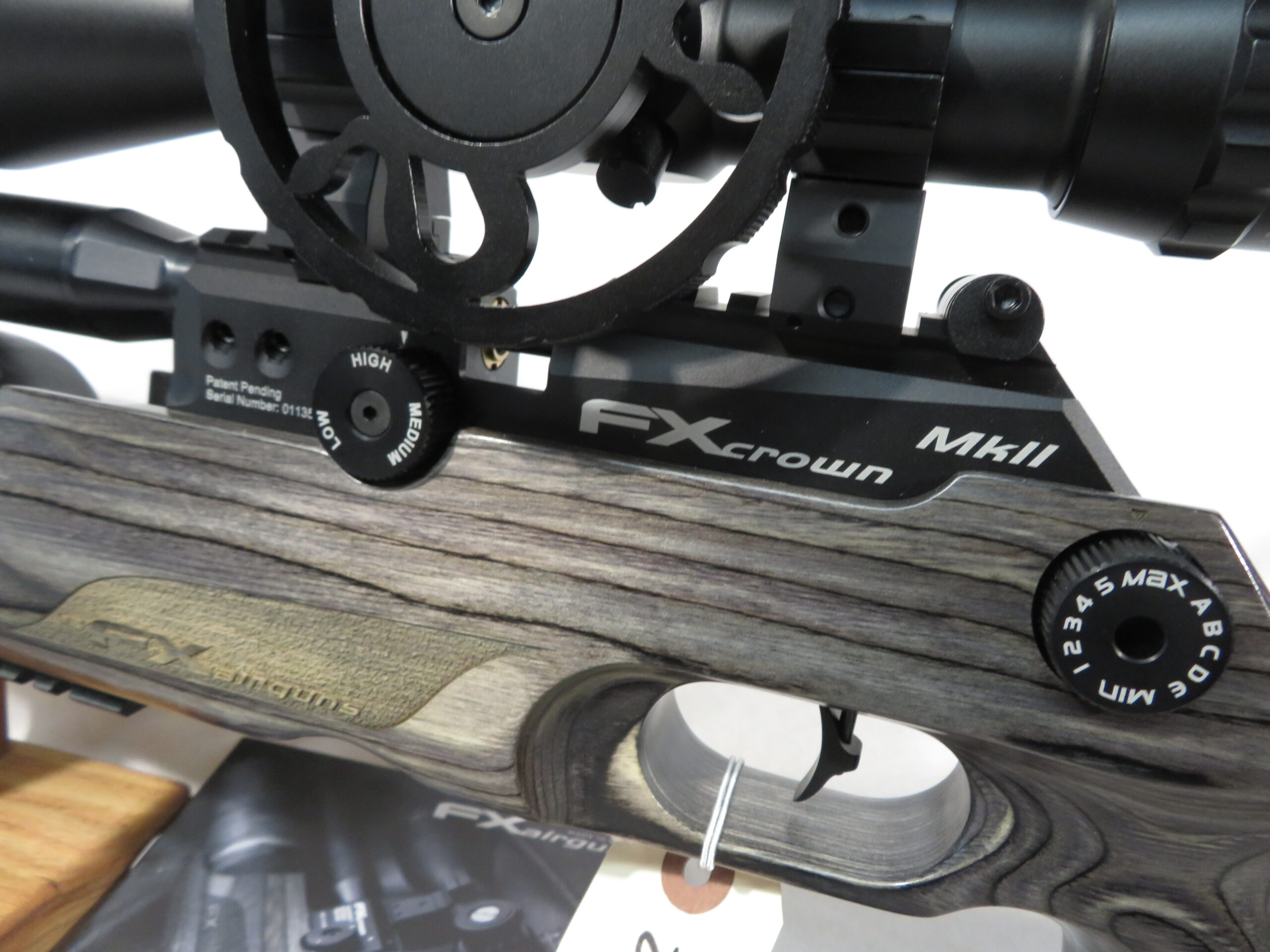 FX Crown Mk II PCP Air Rifle .22 cal Gray Laminate Stock Used - Baker Airguns