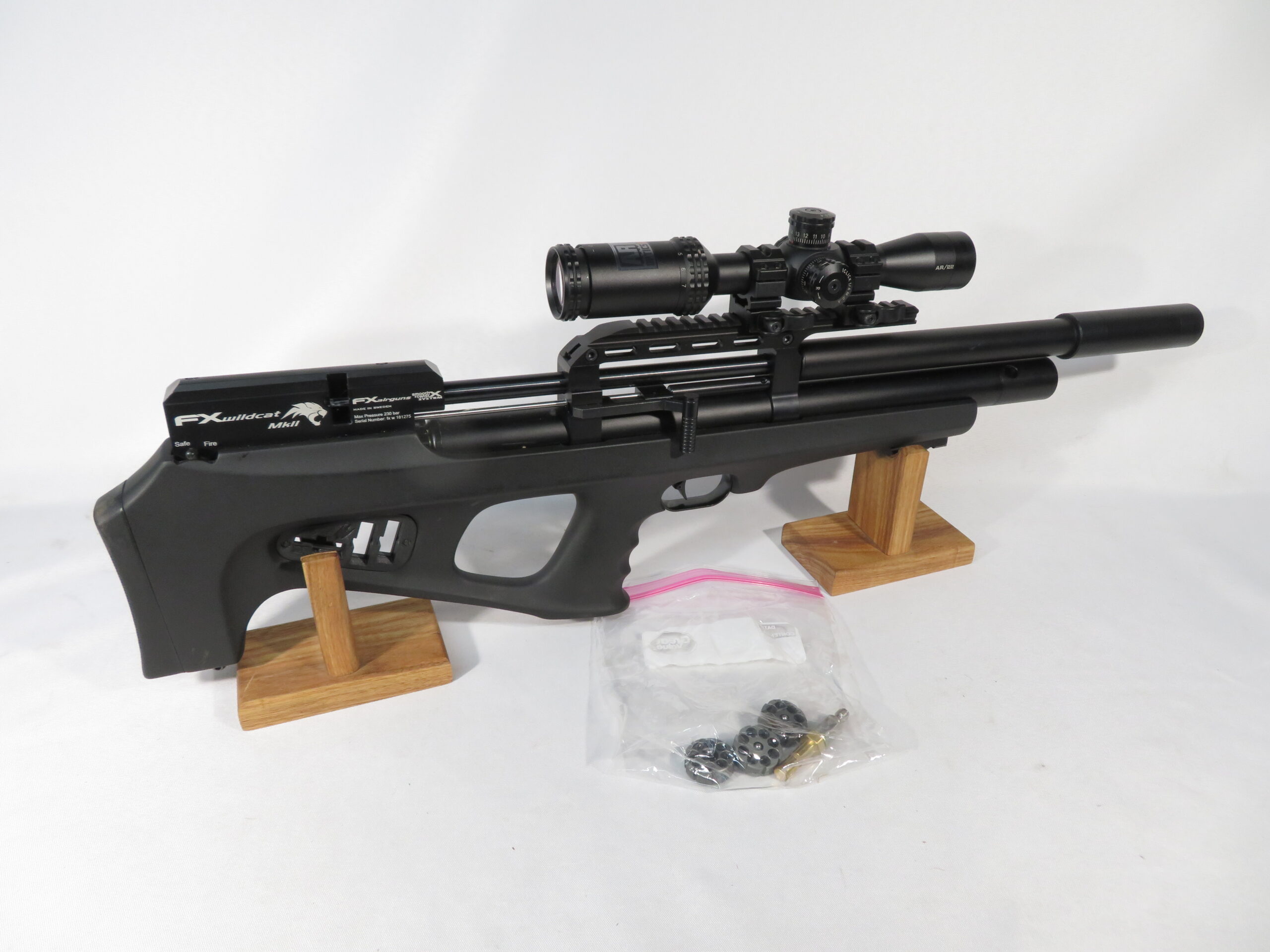 Used FX Wildcat MKII .25 cal Compact, Black Synthetic, w/ FX Moderator ...