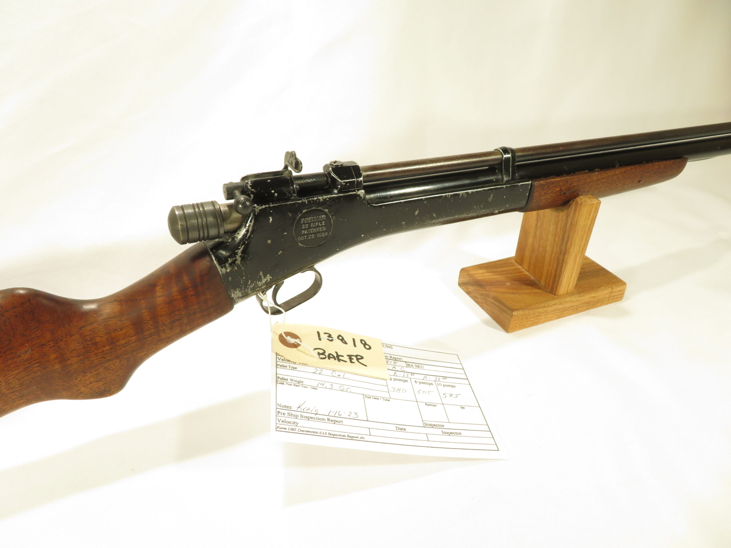 Crosman Model 101 marked Premier Mfg 1924-1945 Resealed, shoots great ...