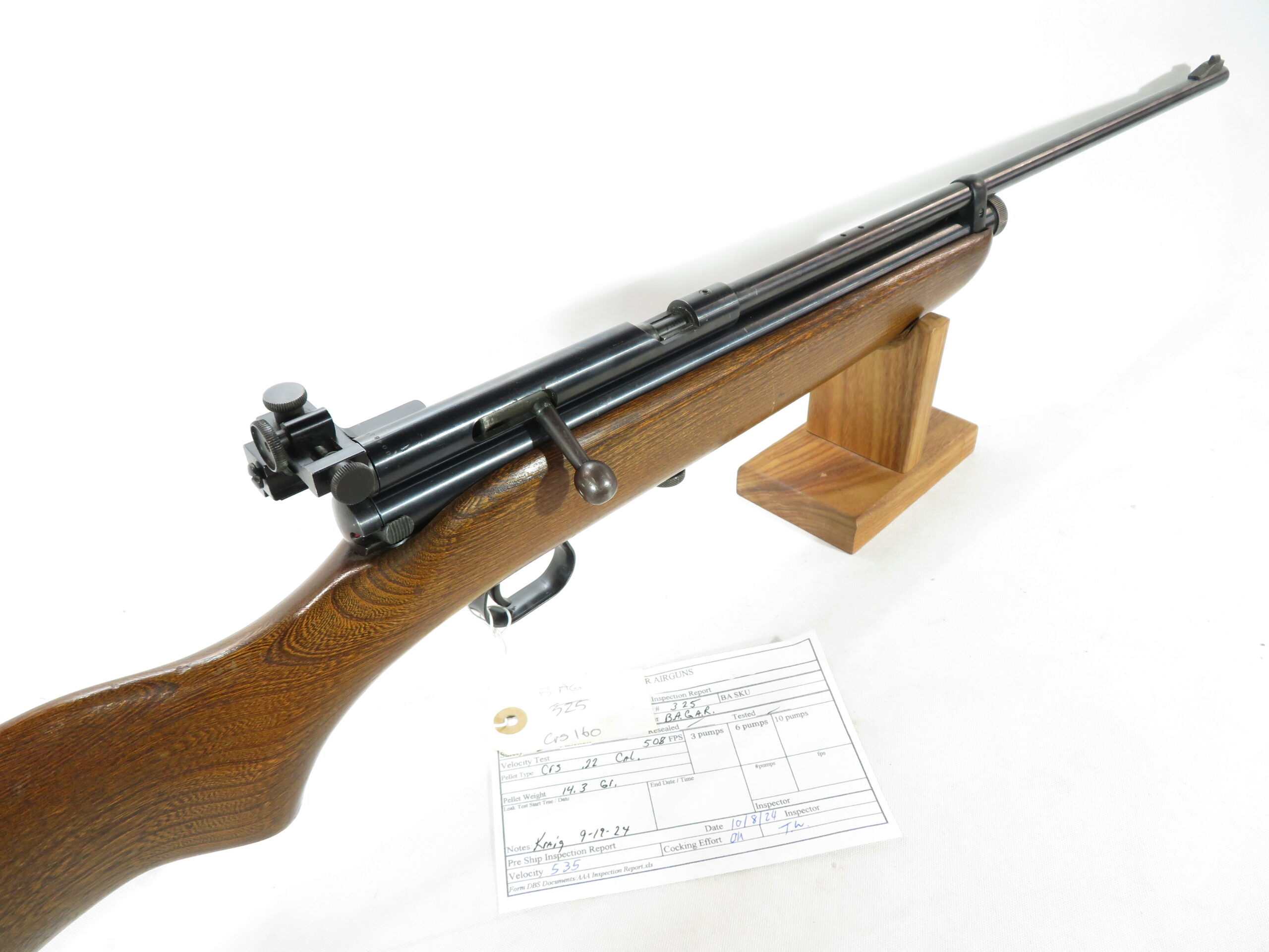 Crosman Model 160 C02 Pellet Rifle w/ Peep Sight SKU 325 - Baker Airguns